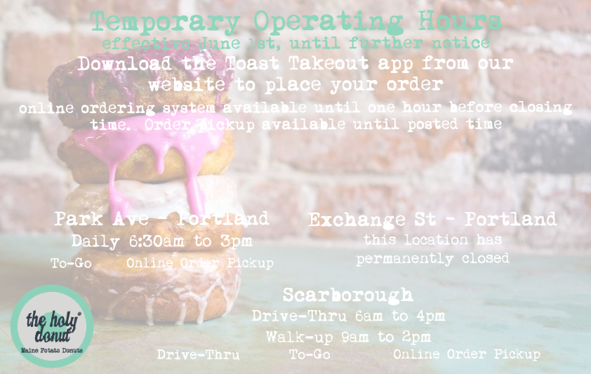 The Holy Donut | Donuts made by hand in Portland, Maine Holy Donut